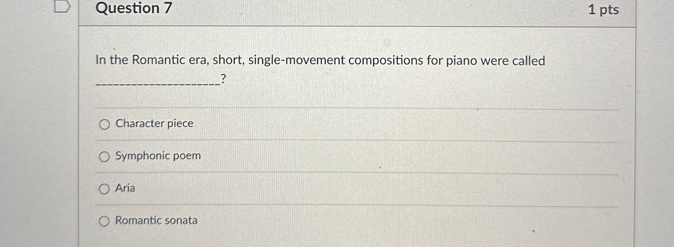Solved Question 71 ﻿ptsIn the Romantic era, short, | Chegg.com