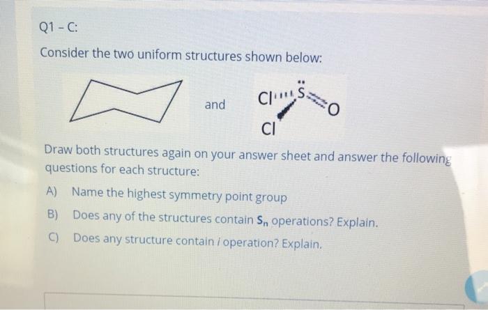 Solved Q1 - C: Consider the two uniform structures shown | Chegg.com