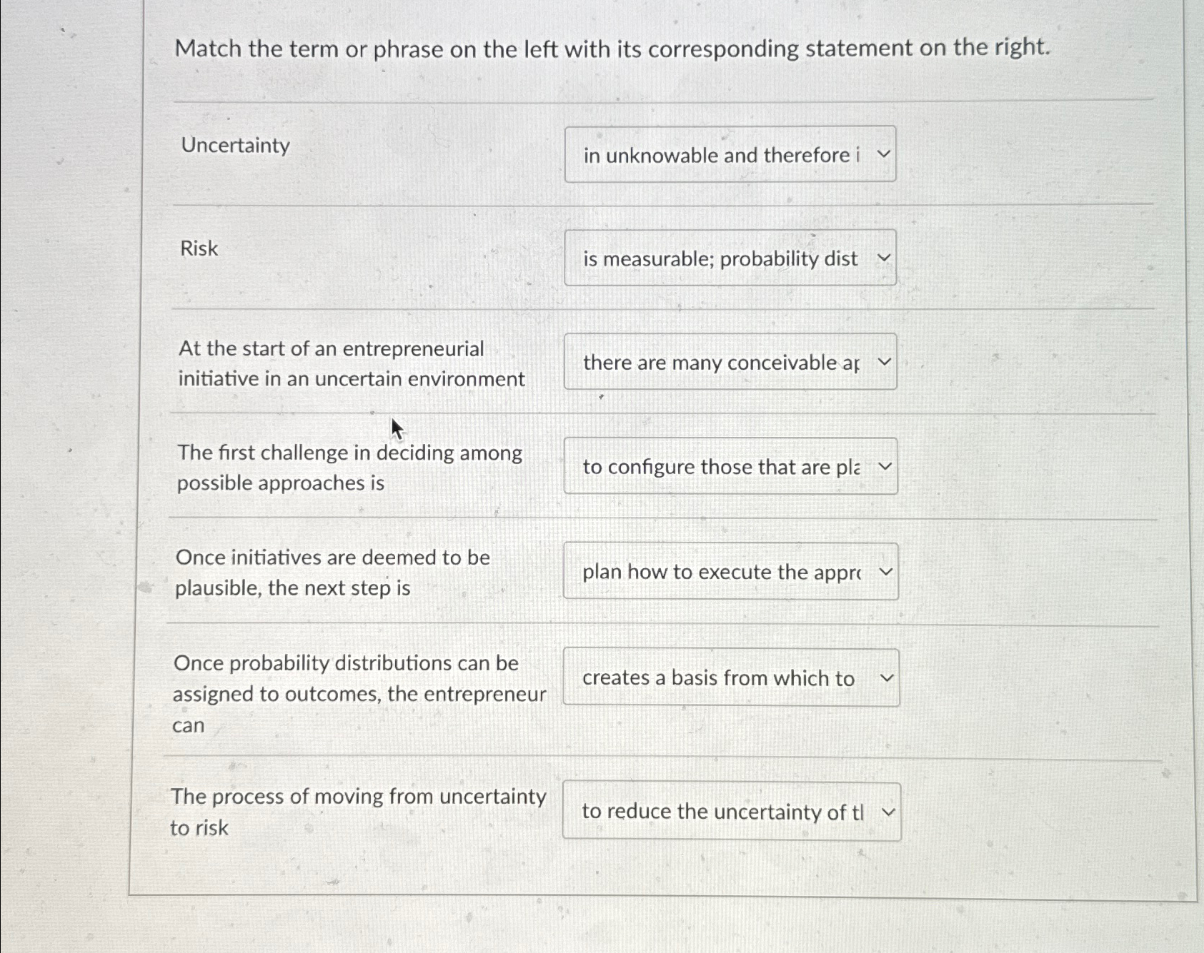 Solved Match the term or phrase on the left with its | Chegg.com