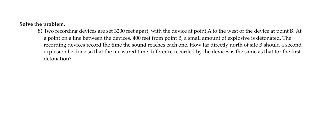 Solved Solve the problem.Two recording devices are set 3200 | Chegg.com
