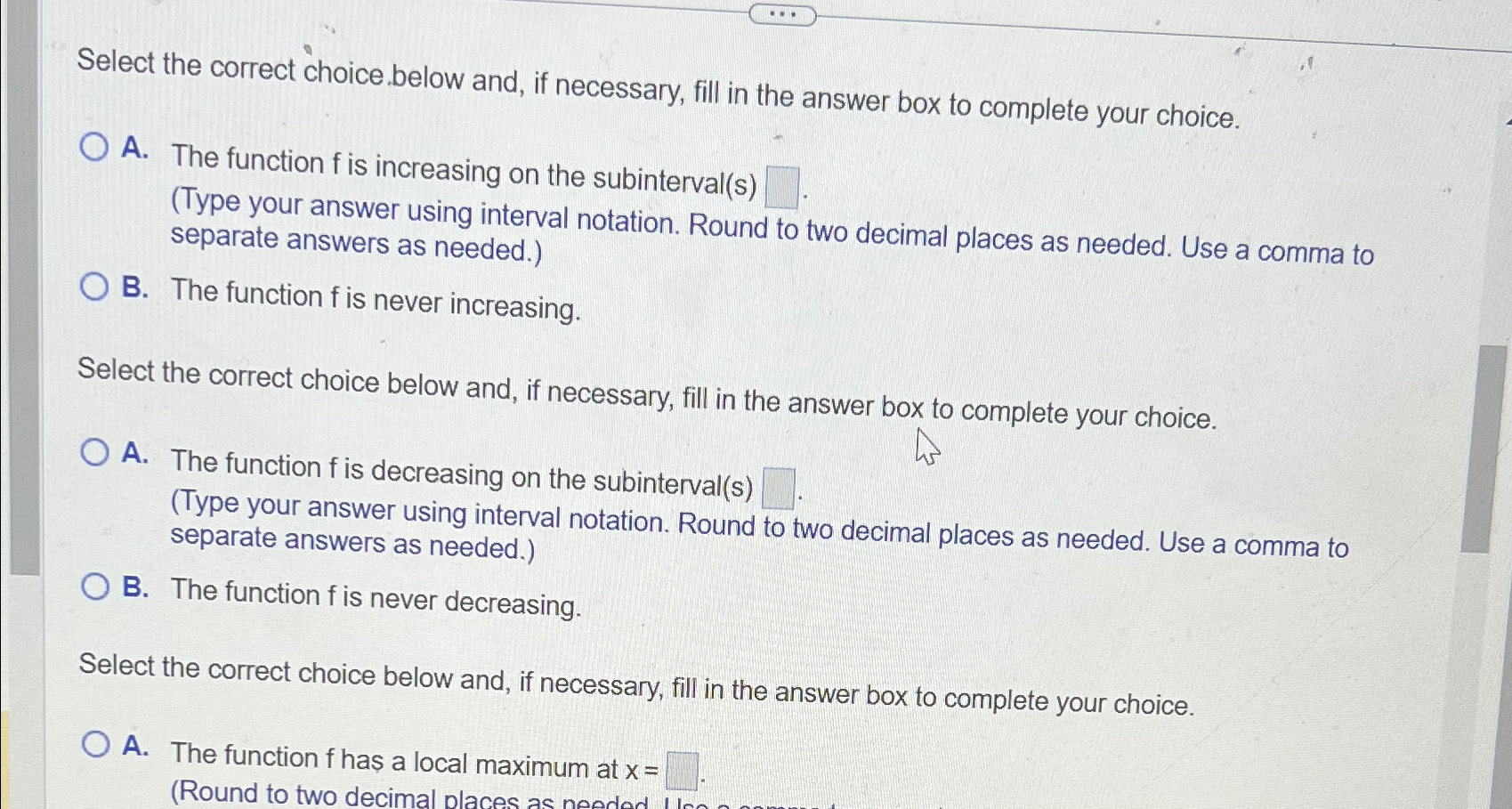 Solved Apply steps 1-3 ﻿of the graphing strategy to f(x). | Chegg.com