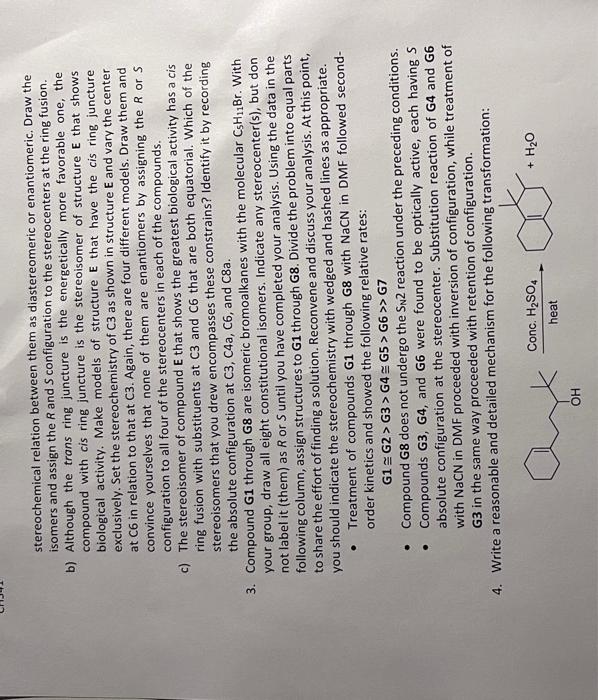 Solved 1. Consider the following compounds: Confirmational | Chegg.com