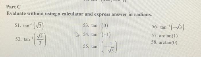 Solved Evaluate without using a calculator. 35. | Chegg.com