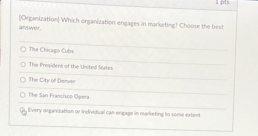 Solved [Organization] ﻿Which organization engages in | Chegg.com