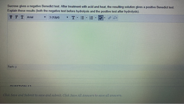 Solved Sucrose gives a negative Benedict test. After | Chegg.com