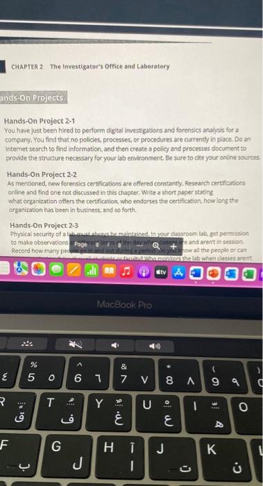 Solved Hands-On Project 2-1 You have just been hired to | Chegg.com