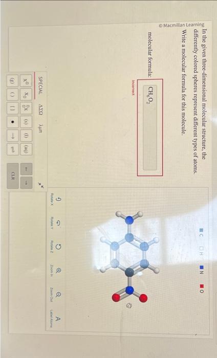 Solved In the given three-dimensional molecular structure, | Chegg.com