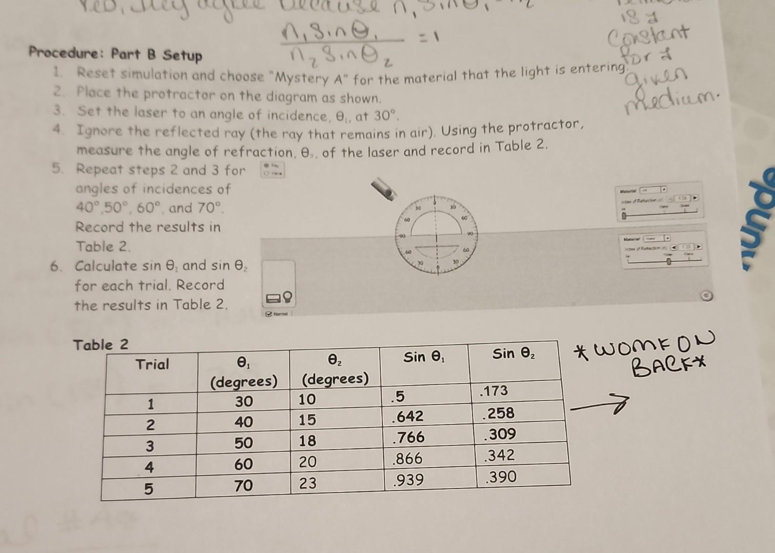 Solved Procedure: Part A Setup 1. Open the simulation | Chegg.com