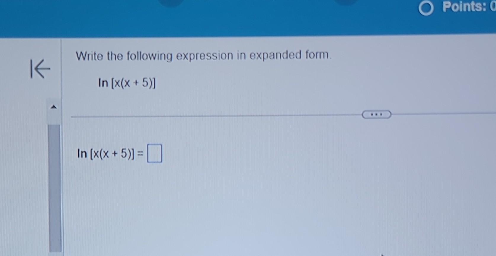 Solved Write the following expression in expanded form. | Chegg.com