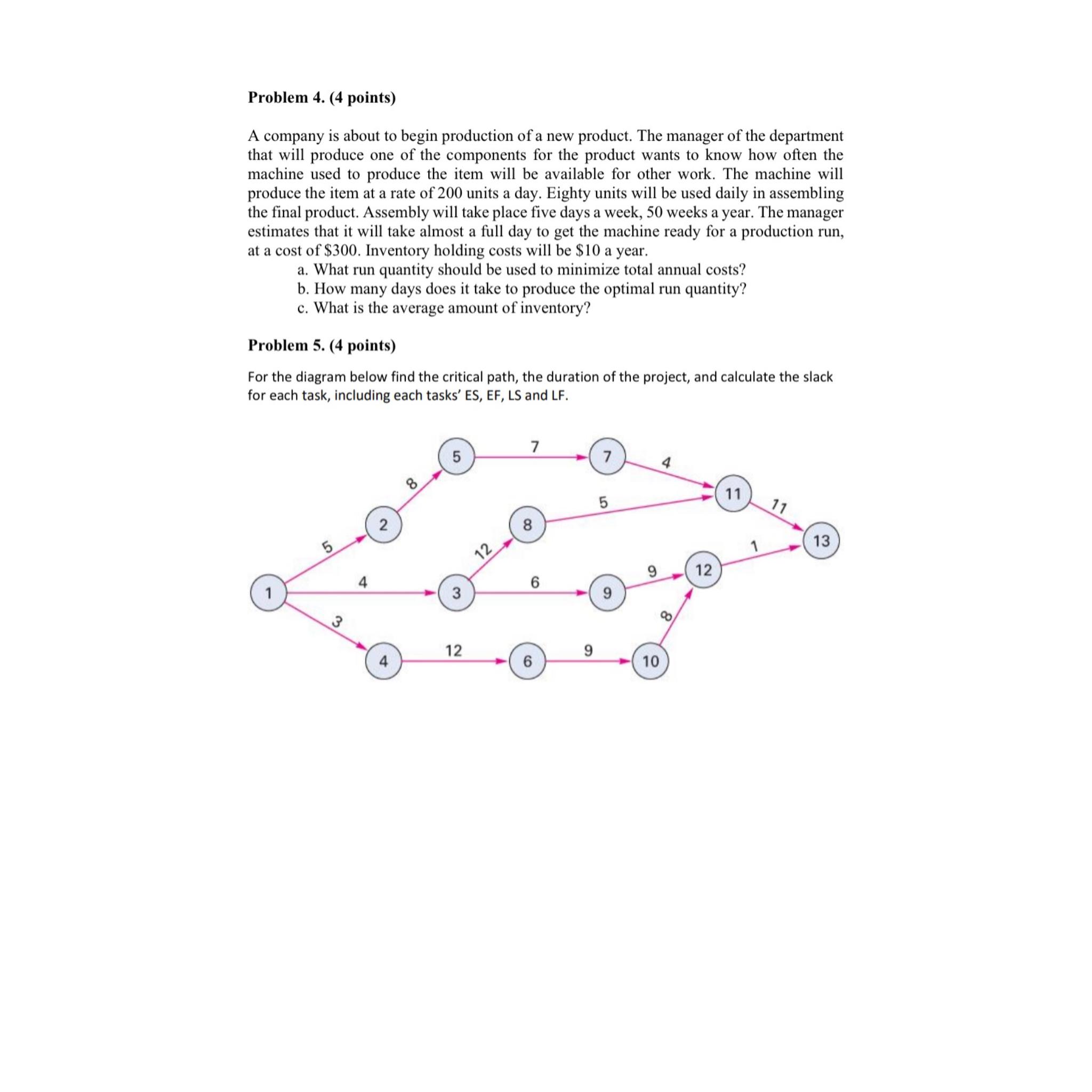 Solved Problem 4.Problem 5. | Chegg.com