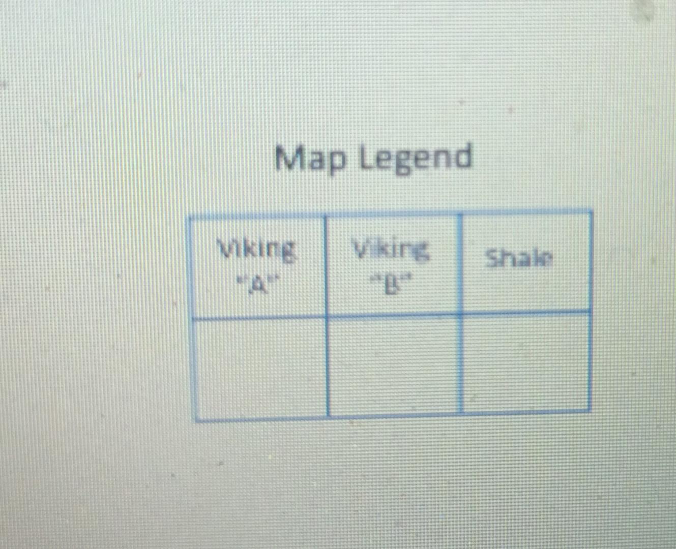 Well # Formation Tops Shale Viking "B" Location | Chegg.com