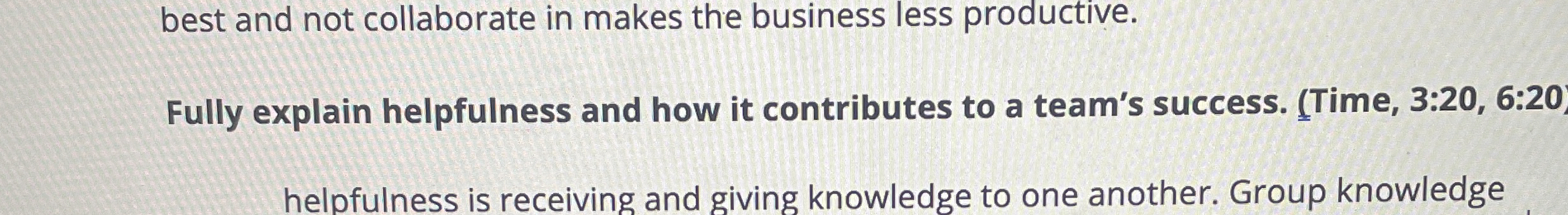 Solved best and not collaborate in makes the business less | Chegg.com