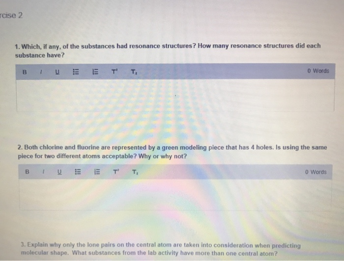Photo 2: VSEPR Model of CHO2- Upload an image rcise | Chegg.com