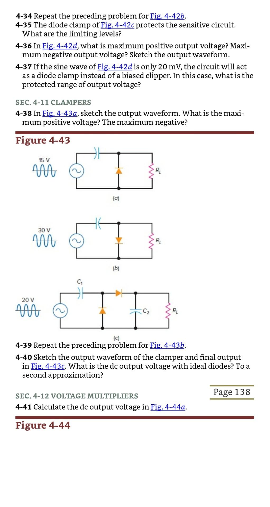Solved 4-34 Repeat the preceding problem for Fig. 4-42b. | Chegg.com