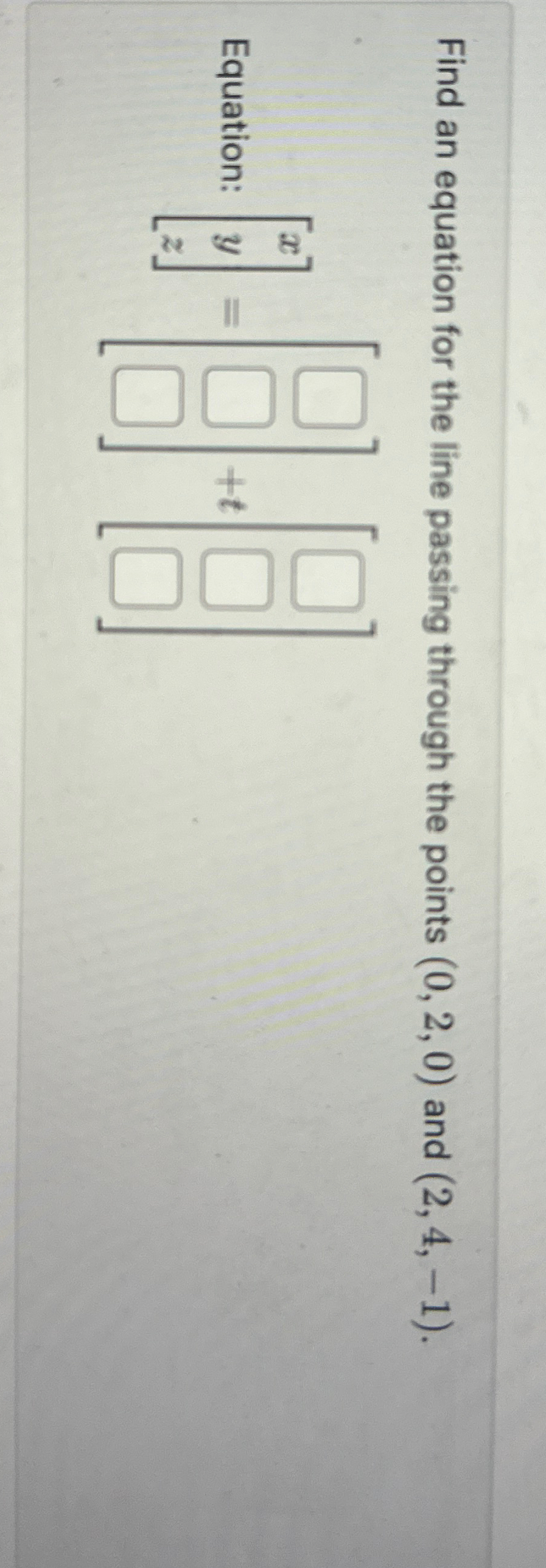 Solved Find An Equation For The Line Passing Through The