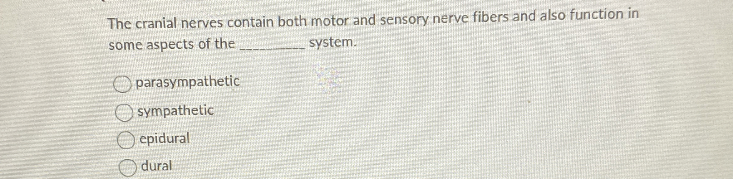 Solved The cranial nerves contain both motor and sensory | Chegg.com