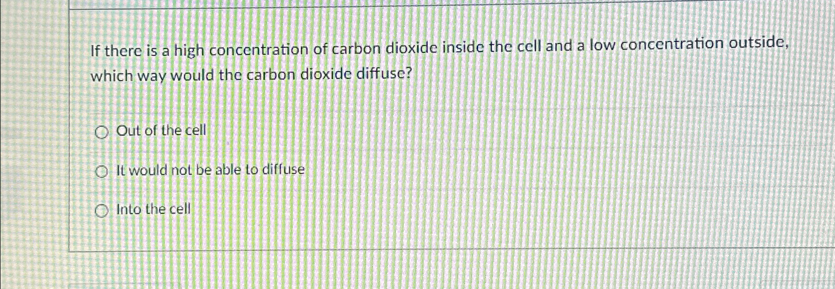 Solved If there is a high concentration of carbon dioxide | Chegg.com