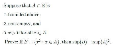 Solved Suppose that A CR is 1. bounded above, 2. non-empty, | Chegg.com
