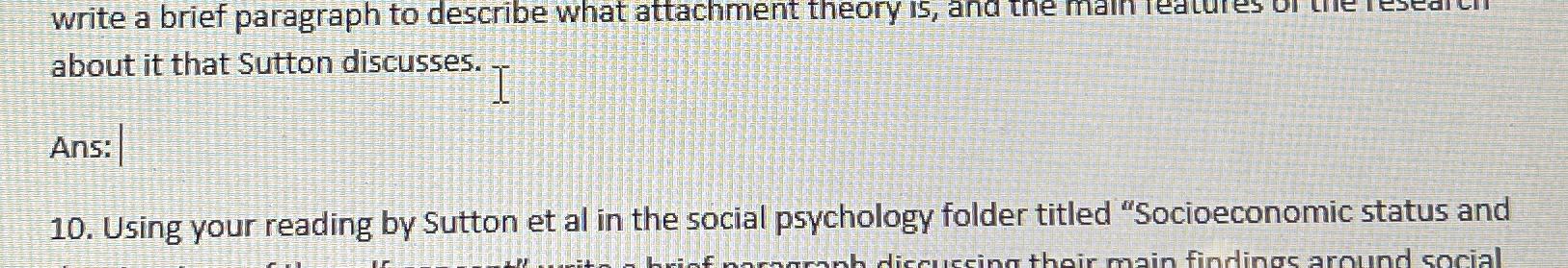 Solved write a brief paragraph to describe what attachment | Chegg.com