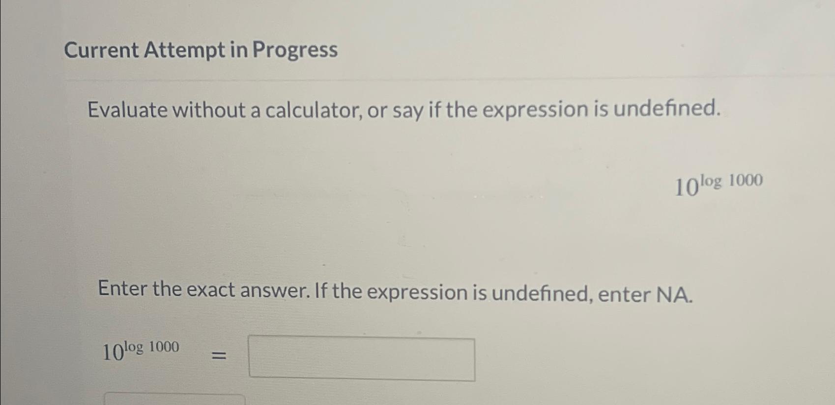Solved Current Attempt in ProgressEvaluate without a | Chegg.com