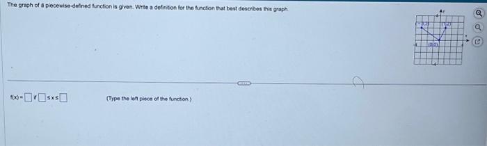 Solved The graph of a piecewise-defined function is given. | Chegg.com