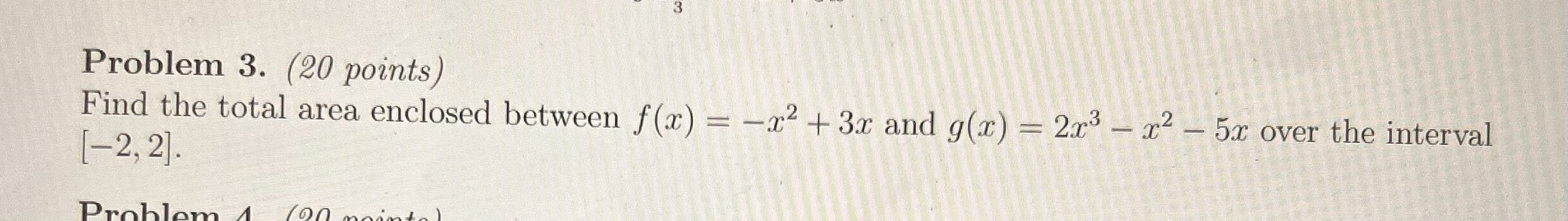 Solved Problem 3. (20 ﻿points)Find the total area enclosed | Chegg.com