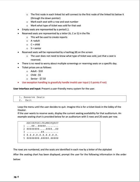 Solved Project 3 Ticket Reservation System KEY ITEMS: Key | Chegg.com