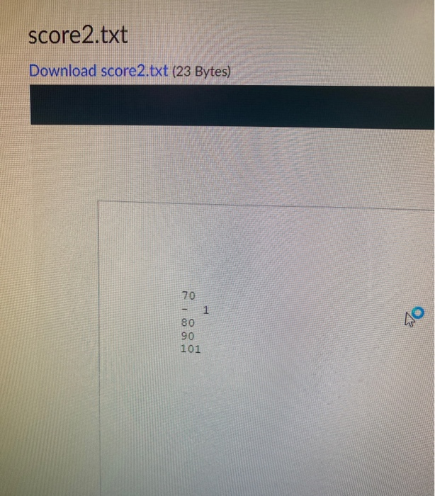 Solved 1. Create an input file using notepad (.txt) or | Chegg.com