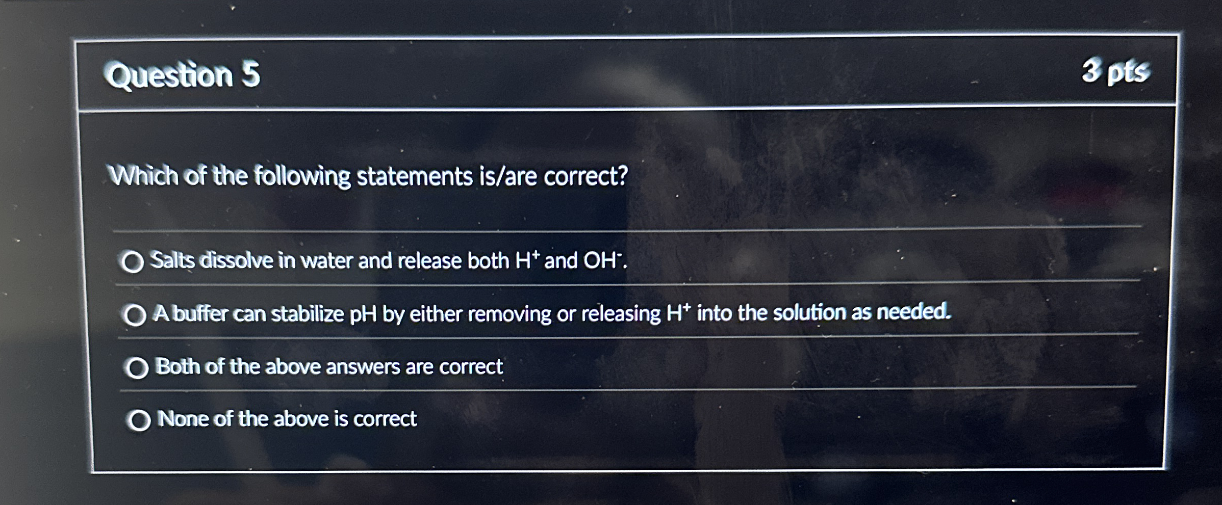 Solved Question 5Which of the following statements is/are | Chegg.com