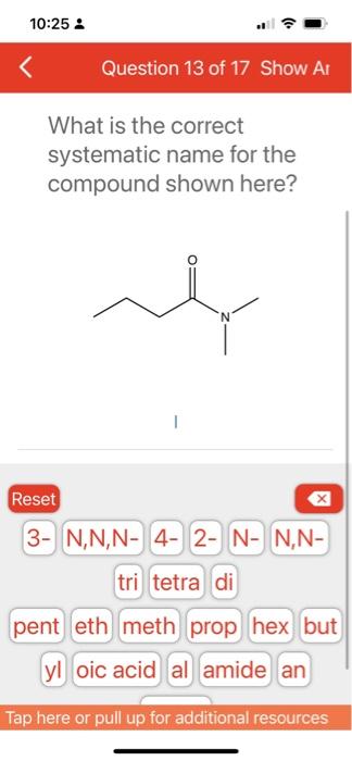 Solved What is the correct systematic name for the compound | Chegg.com