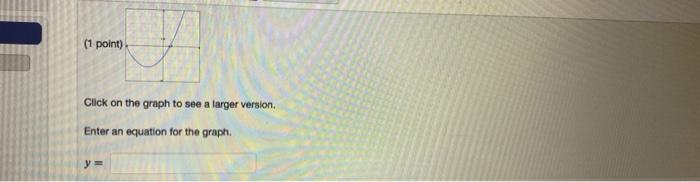 Solved (1 point) Click on the graph to see a larger version | Chegg.com