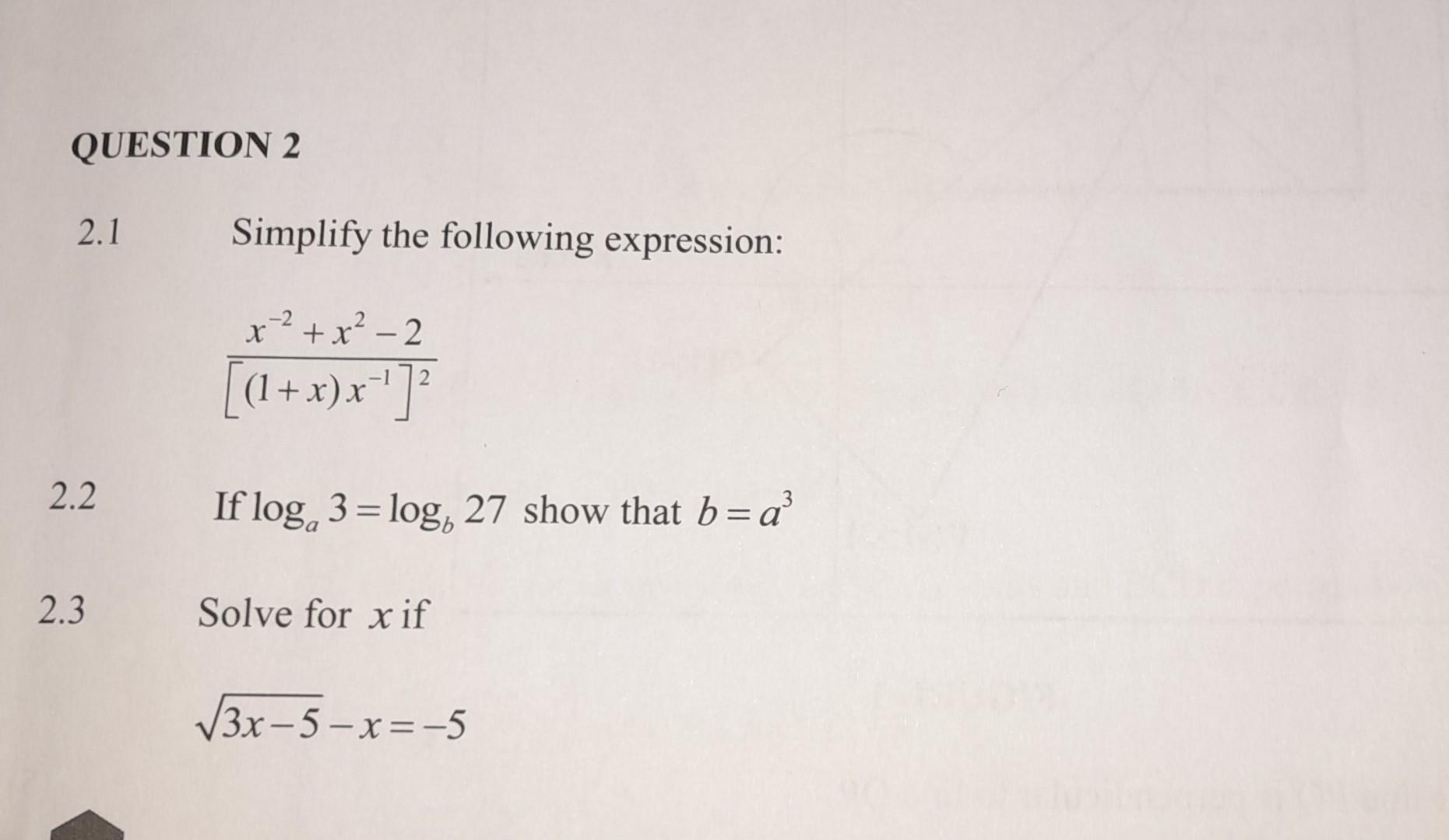 Solved 1.1 Factorise the following as far as possible in | Chegg.com