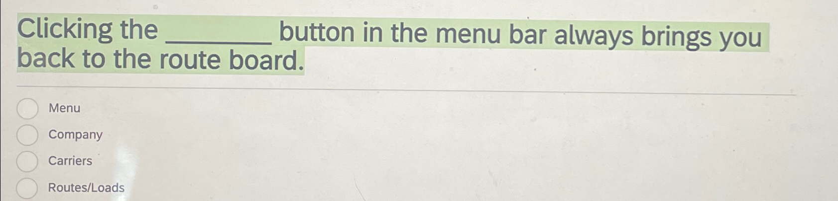 Solved Clicking the ____ ﻿button in the menu bar always | Chegg.com