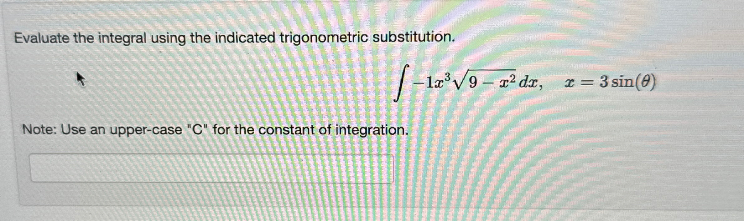 Solved Evaluate the integral using the indicated | Chegg.com