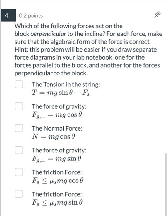 Solved A block is held at rest on an incline by a rope that | Chegg.com