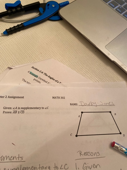 Solved Section 24: The Angles of a T A triangle (symbol | Chegg.com