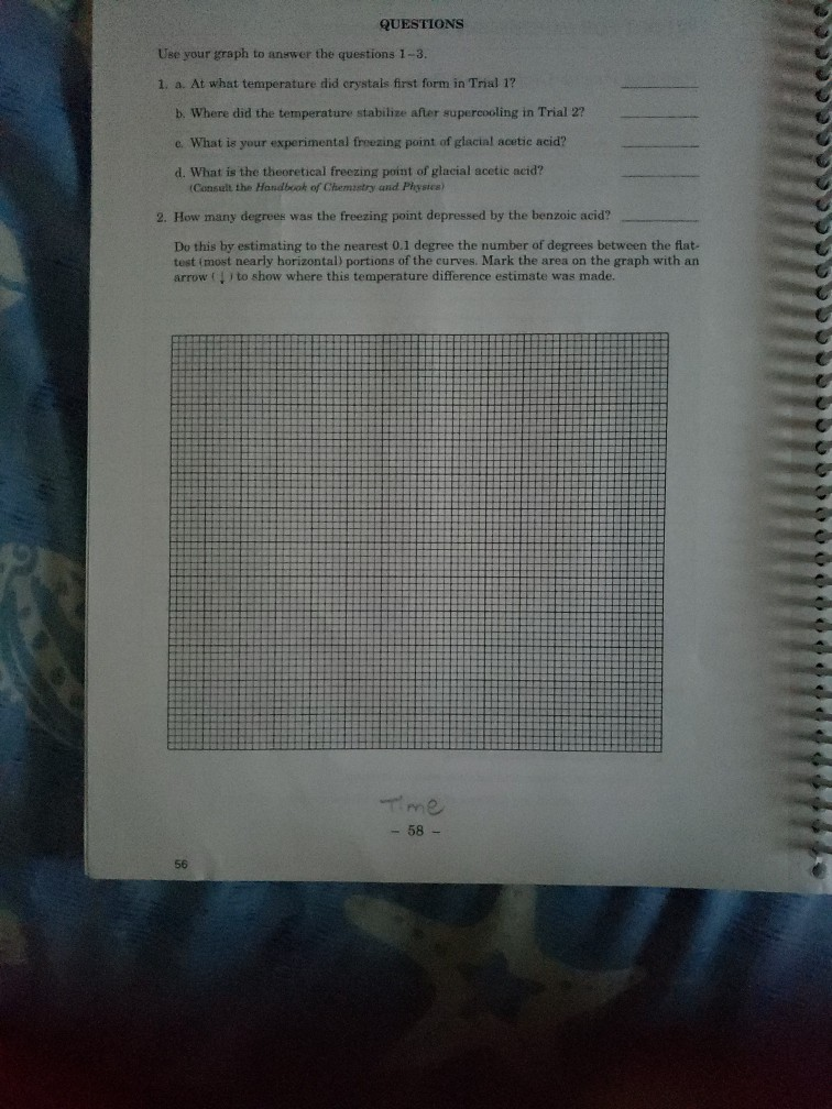 Freezing Points-Graphing of Data Data Table Pure | Chegg.com