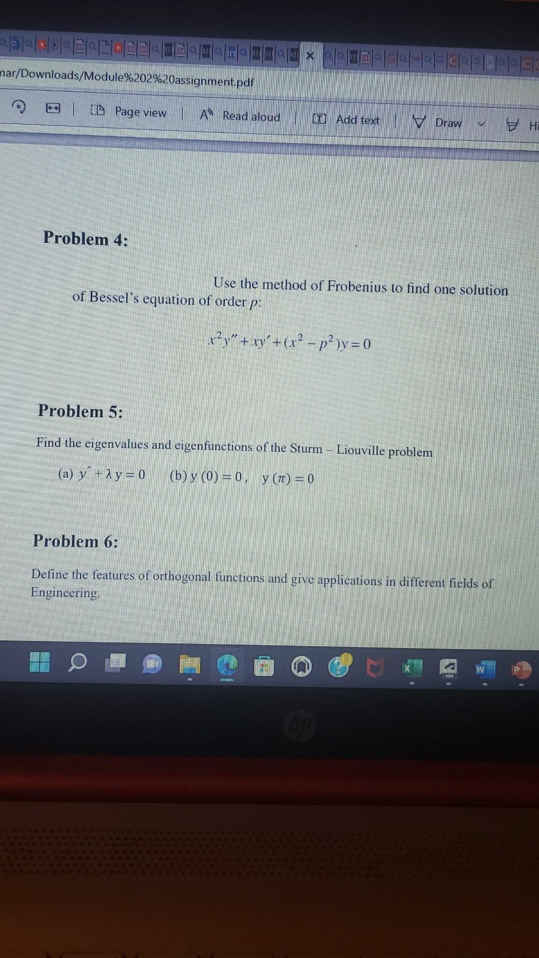 Solved Use the method of Frobenius to find one solution of | Chegg.com