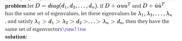 Solved problem:let D=diag(d1,d2,dots,dn), ﻿if D+α∪?T ﻿and | Chegg.com
