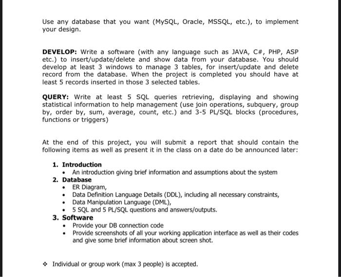 Solved In this project, you are asked to design and | Chegg.com