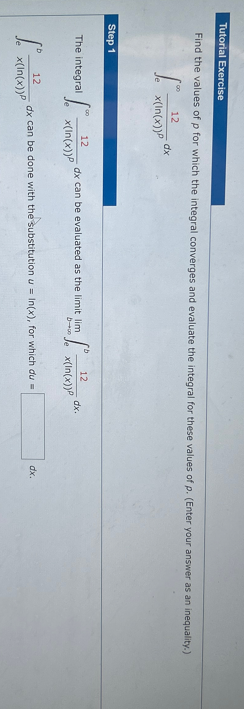Solved Tutorial ExerciseFind the values of p ﻿for which the | Chegg.com