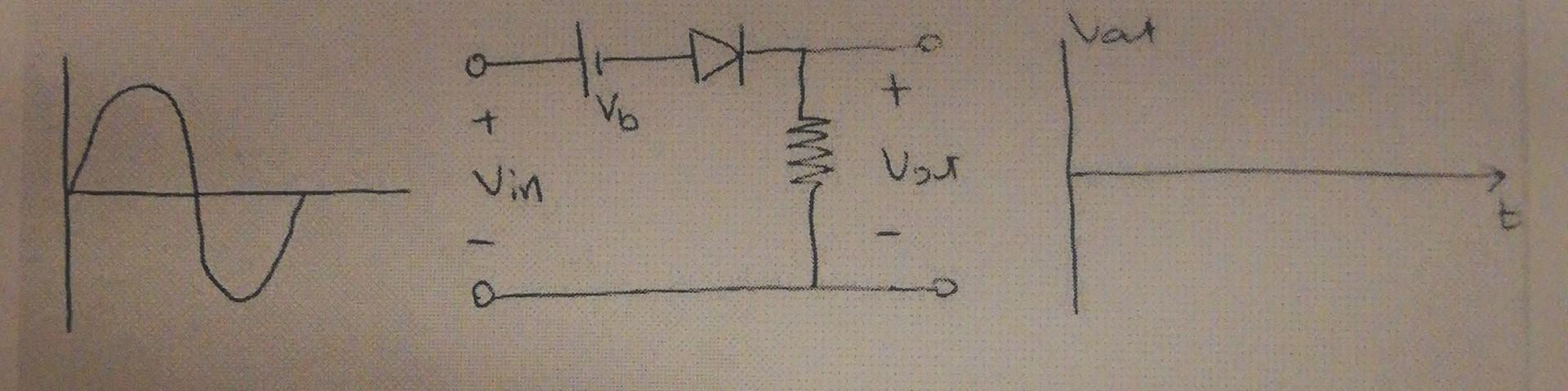 Solved V. Draw one cycle of output voltage Vout for the | Chegg.com