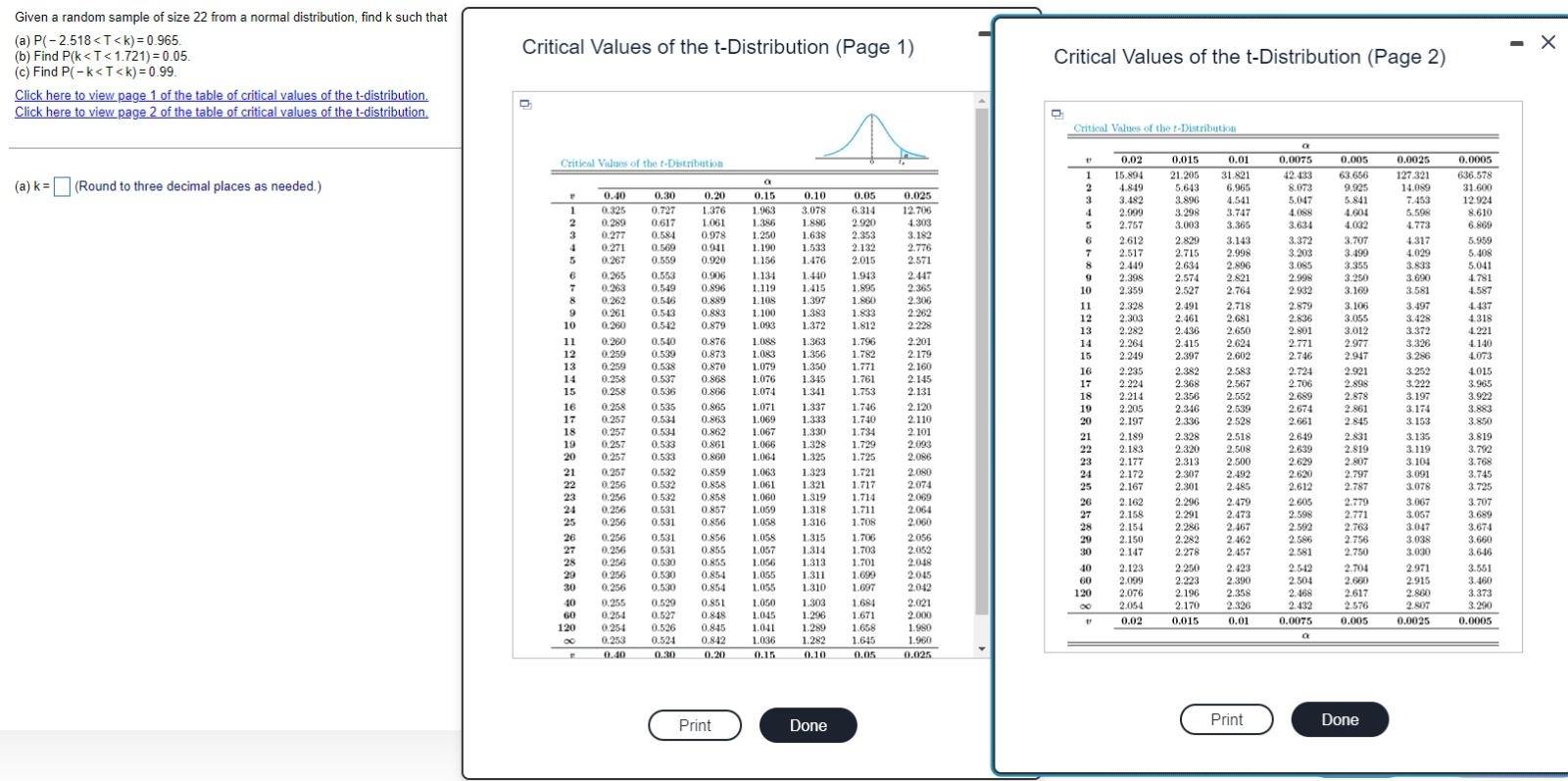 Solved Given a random sample of size 22 ﻿from a normal | Chegg.com
