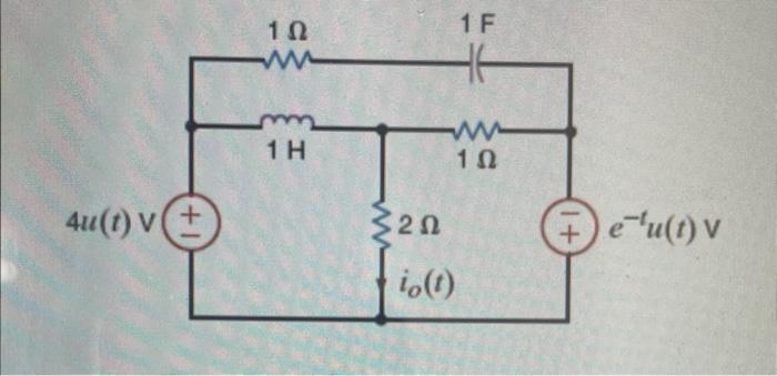 Solved find io(t) and graph it using a computer program. | Chegg.com