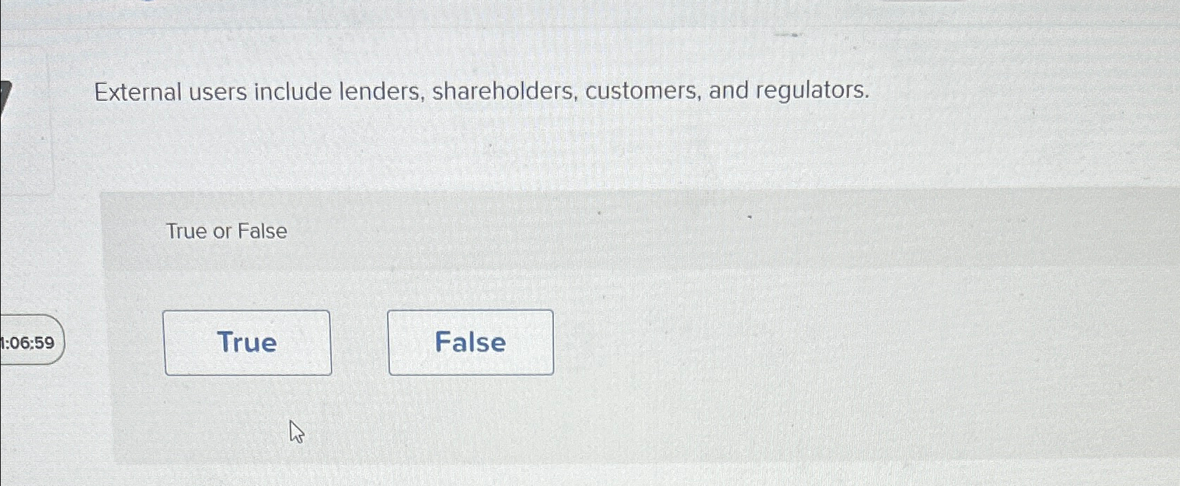 Solved External users include lenders, shareholders, | Chegg.com