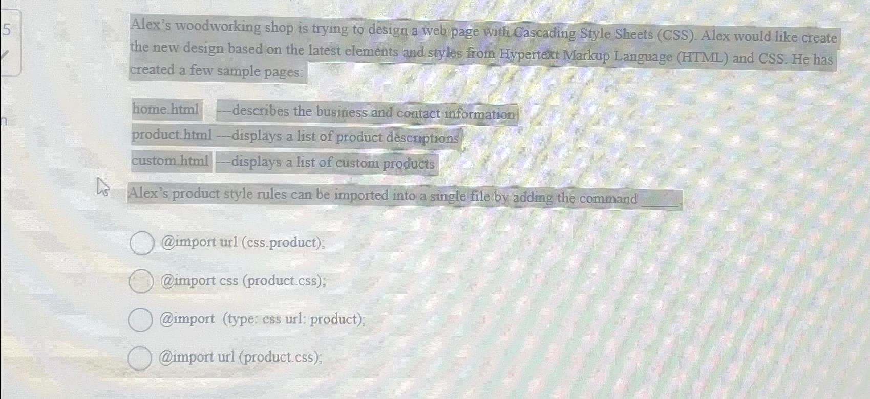 Solved Alex's woodworking shop is trying to design a web | Chegg.com