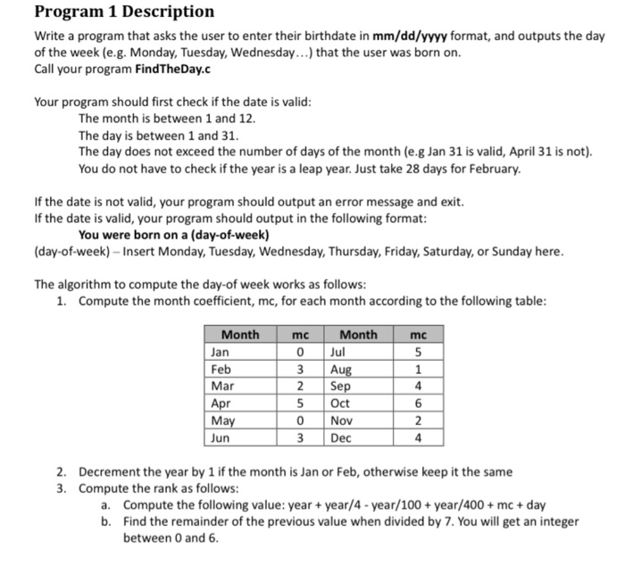 Solved Program 1 Description Write A Program That Asks The