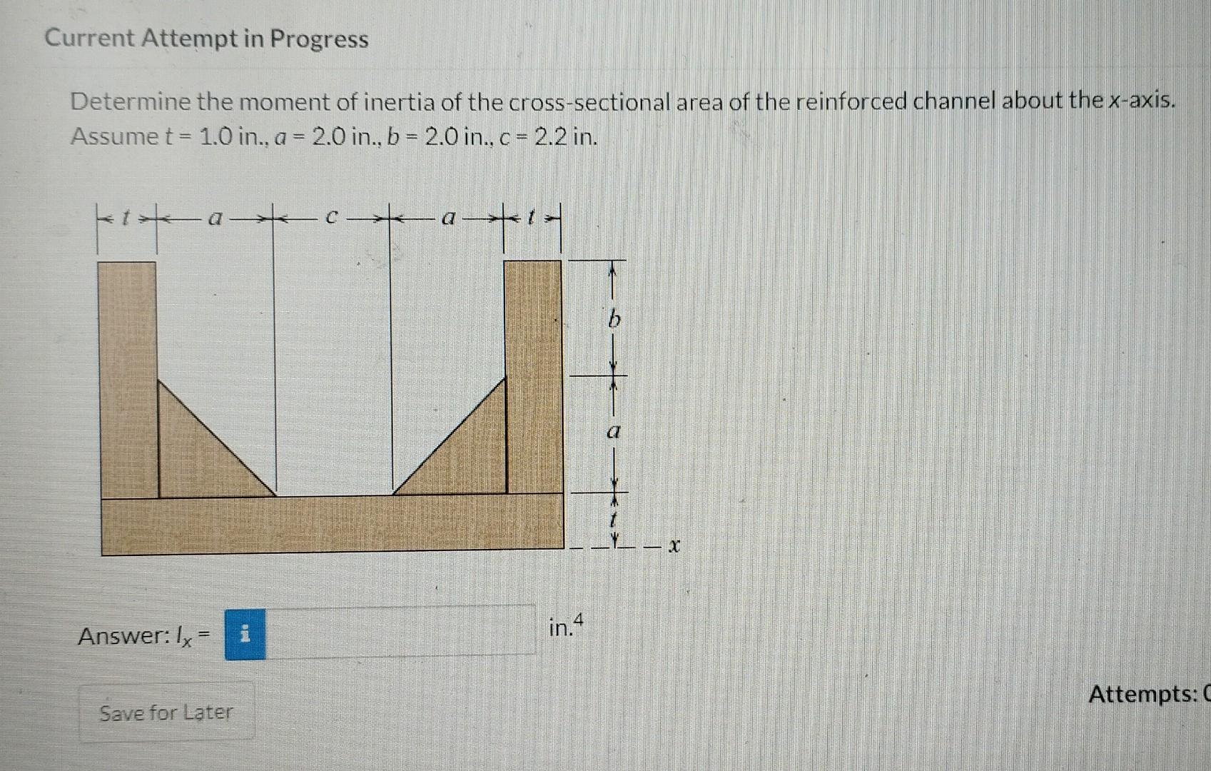 Solved Determine the moment of inertia of the | Chegg.com