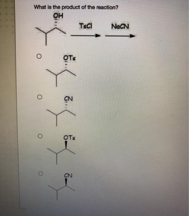 Solved Question 16 What is the product of the reaction? o II | Chegg.com