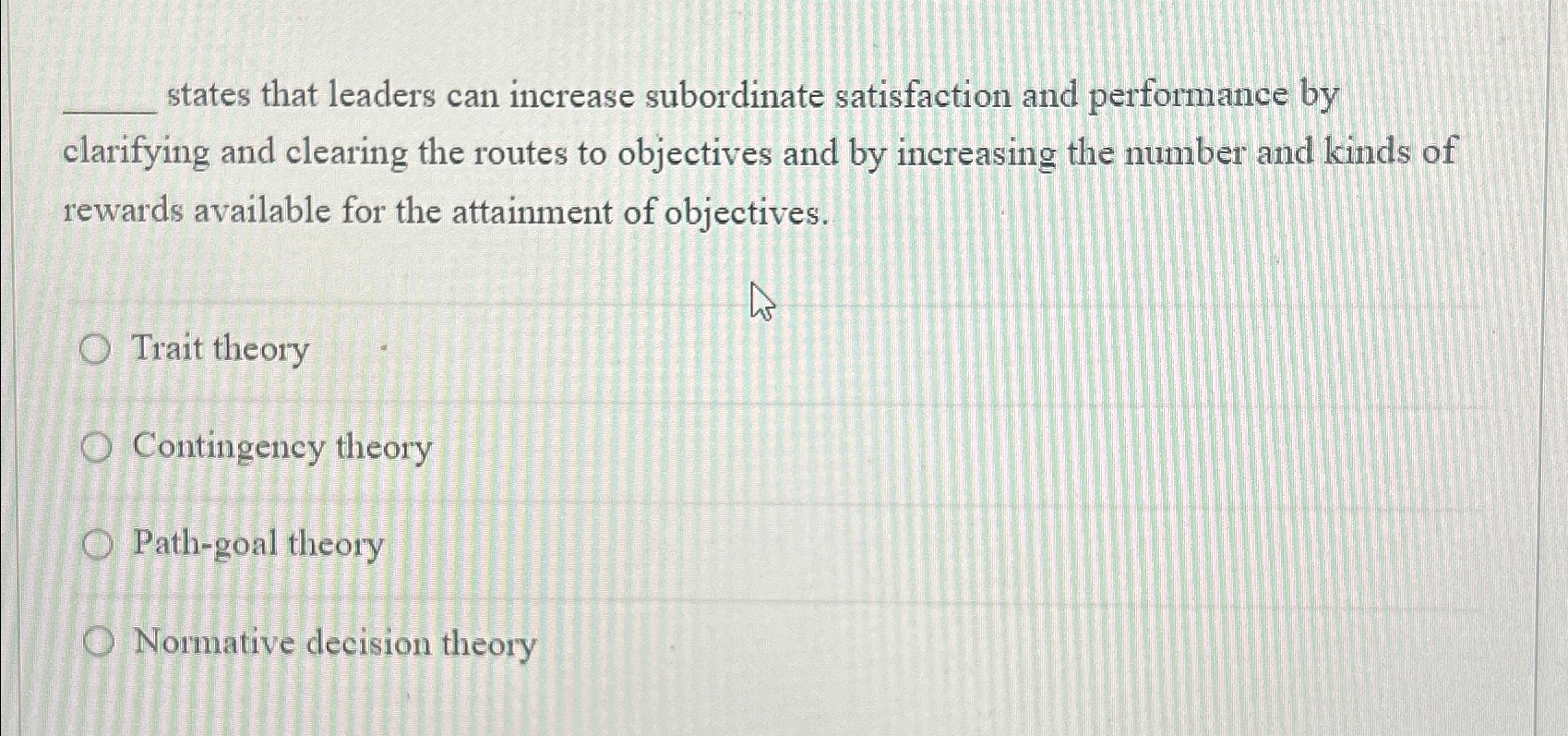 Solved states that leaders can increase subordinate | Chegg.com